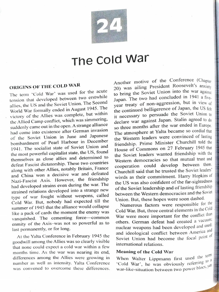 cold war | PDF