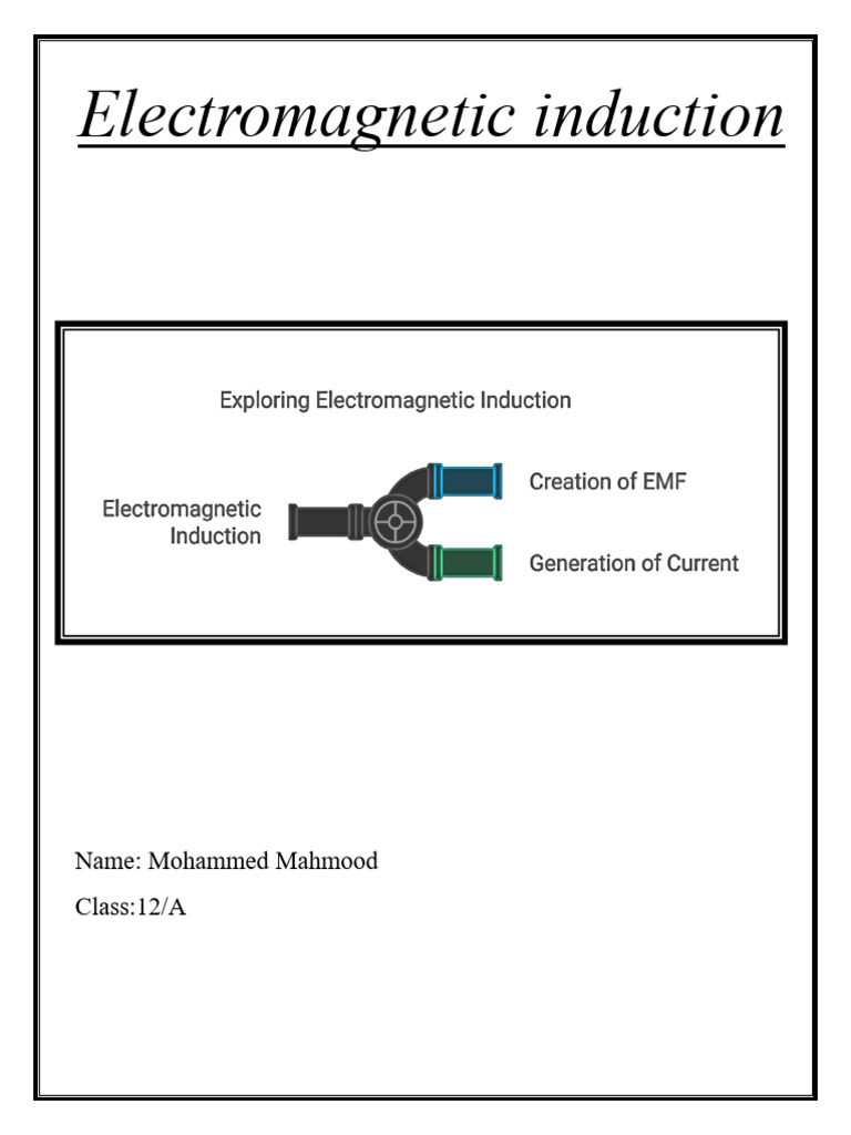 Electromagnetic Induction | PDF | Electromagnetic Induction | Physical ...