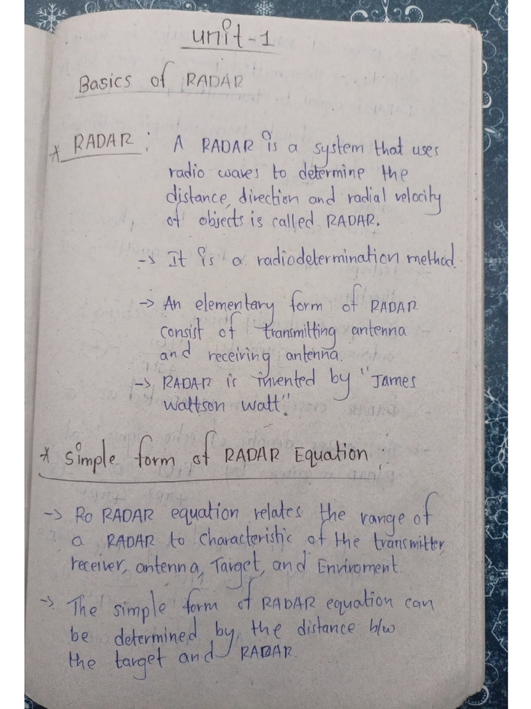 Radar Engineering All Units by DARAPANENI MANOJ - 11zon | PDF