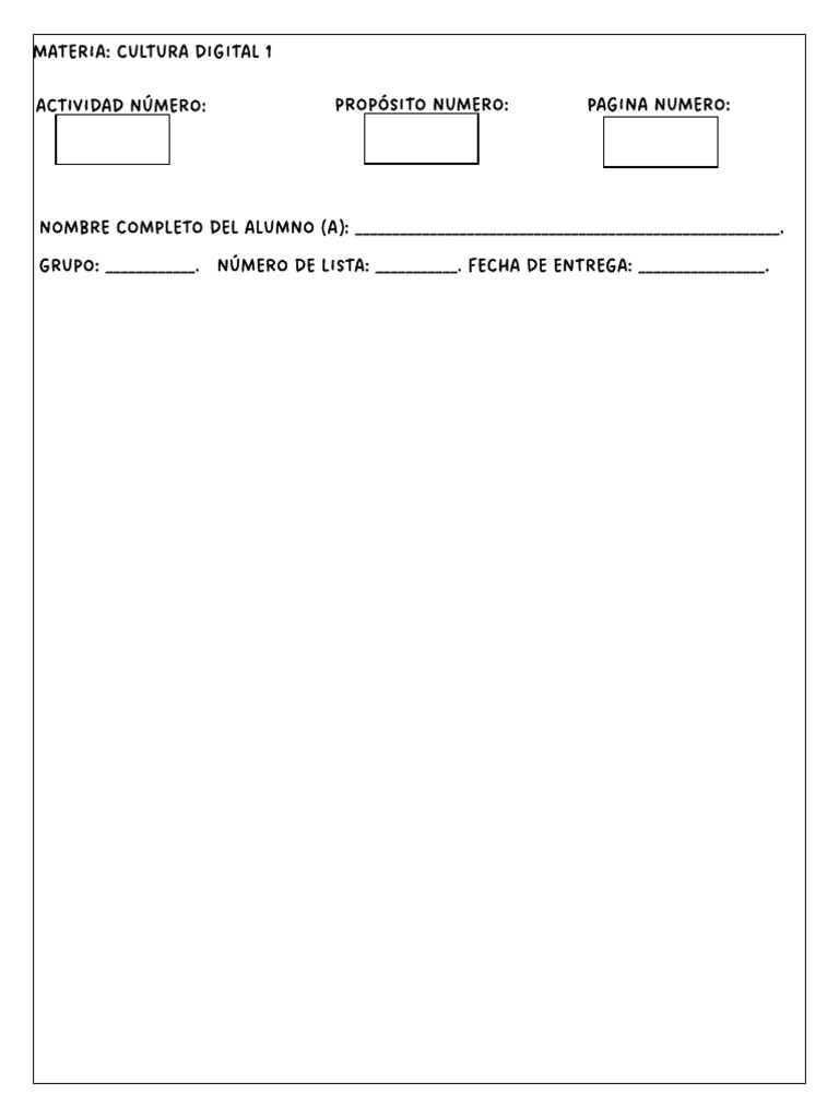 Formato para Entrega de Tareas | PDF