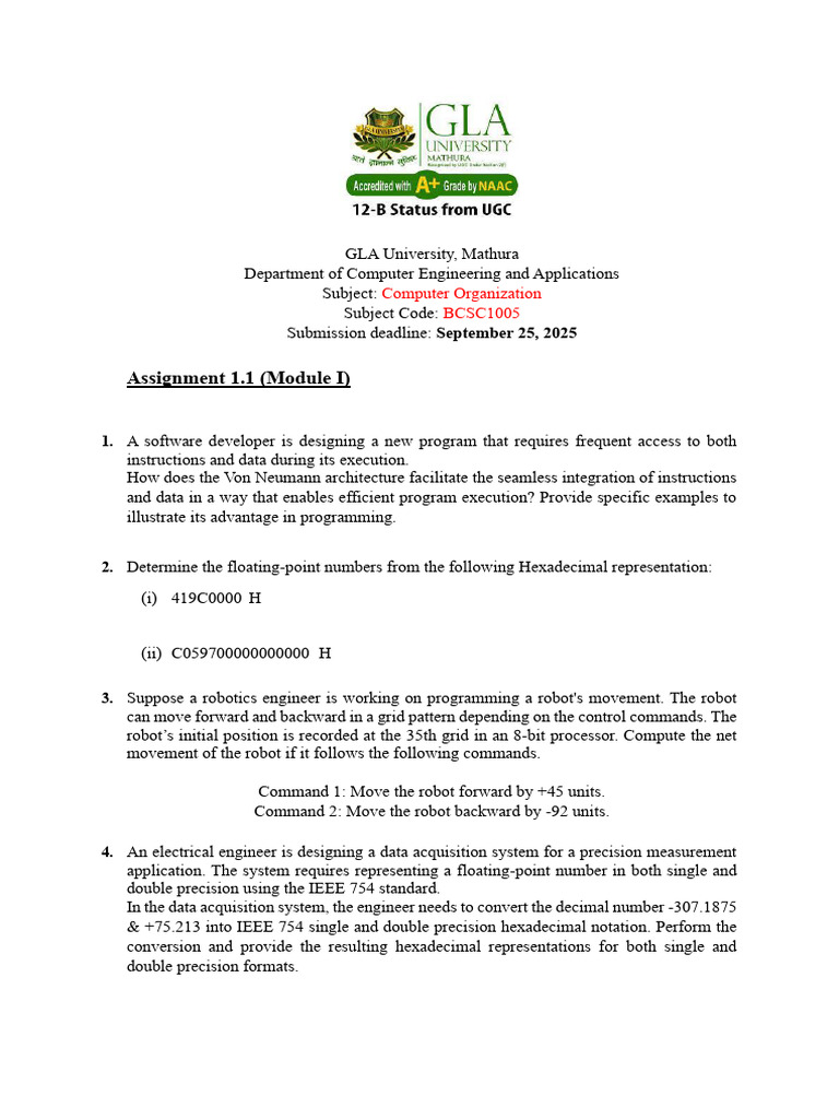 CO Assignment | PDF | Central Processing Unit | Computer Architecture
