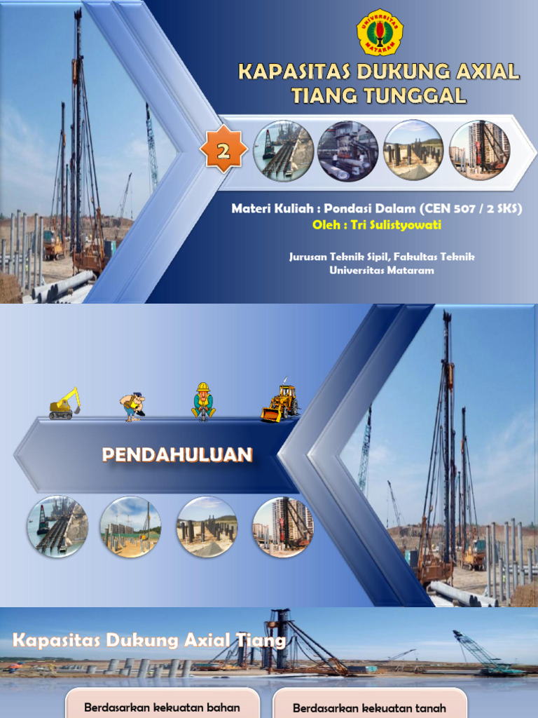 Kapasitas Dukung Axial Tiang Tunggal | PDF