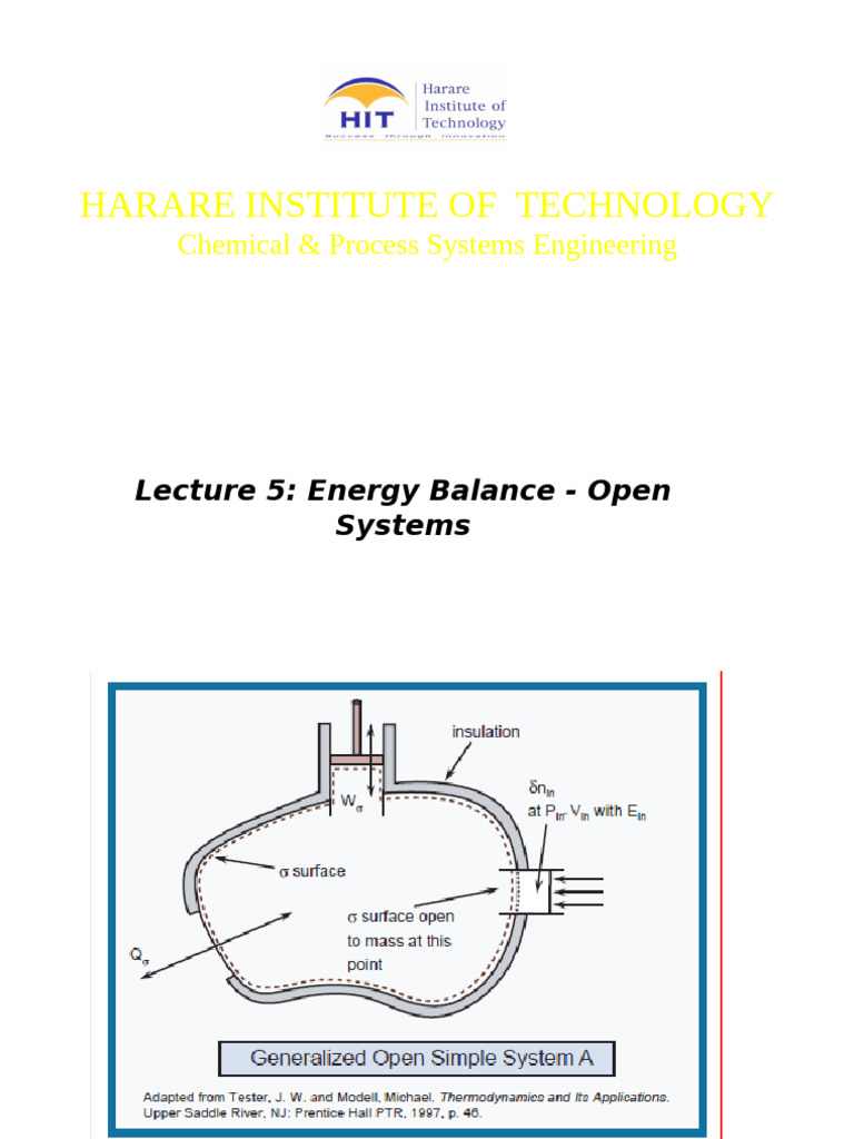 Energy Balance in Open Systems | PDF | Turbine | Gases