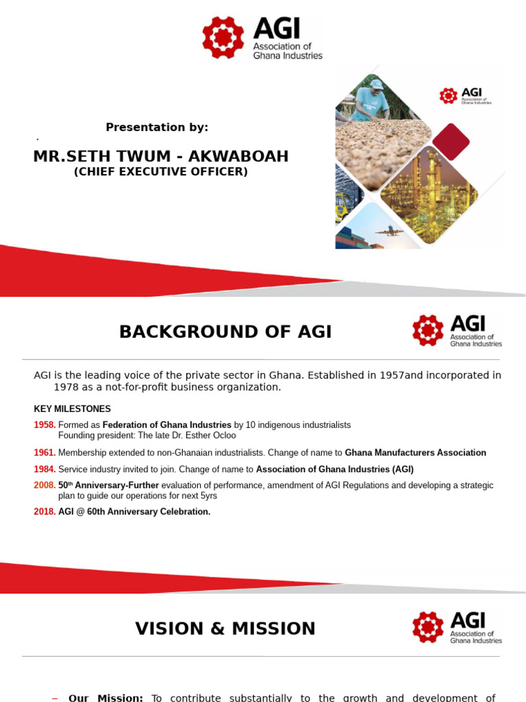 Overview of AGI: Ghana's Industry Leader | PDF | Ghana | Economies