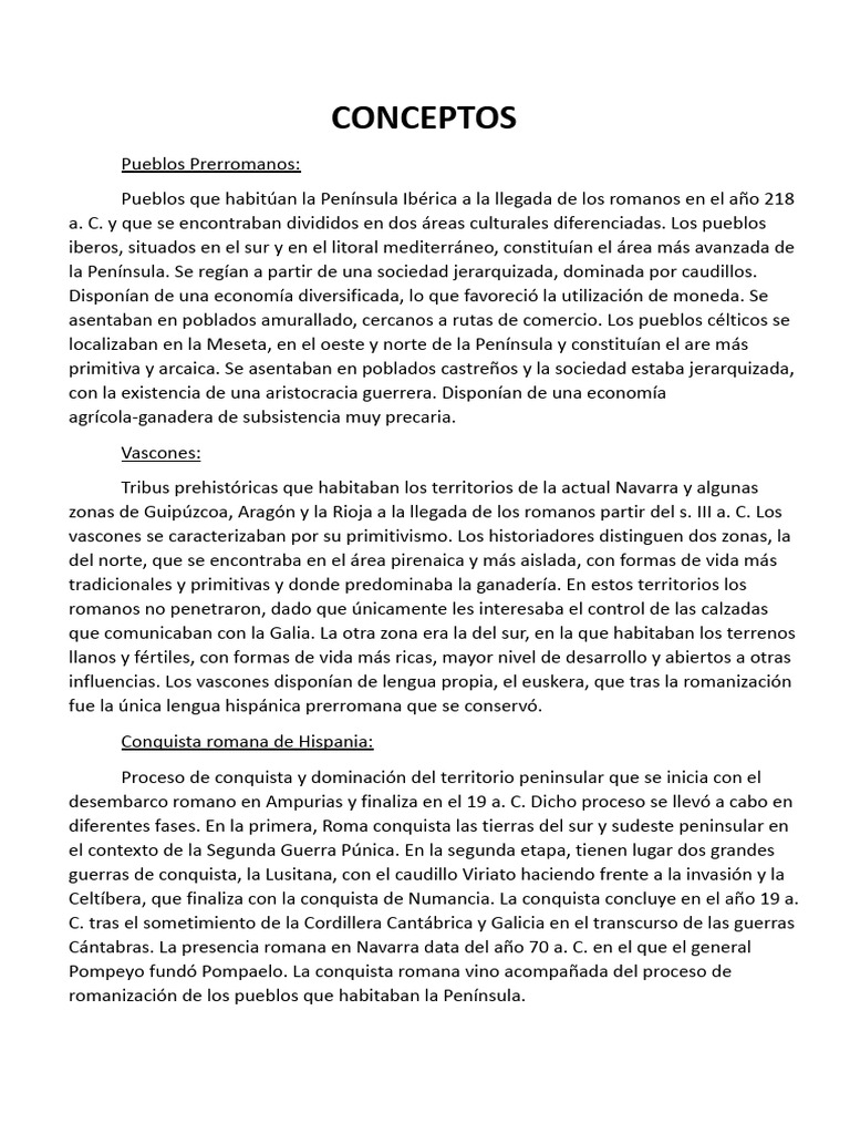 Historia Conceptos | PDF | Imperio español | Al Andalus