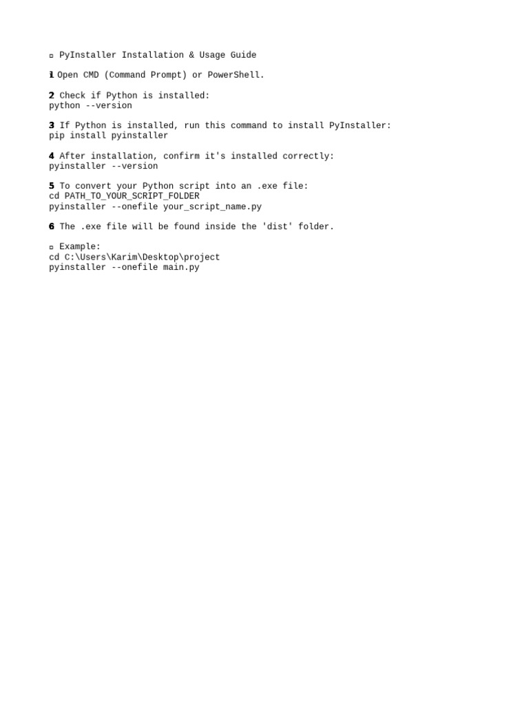 Install Pyinstaller | PDF