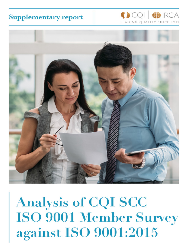 CQI SCC ISO9001 Revision Survey Report and Analysis | PDF | Quality ...