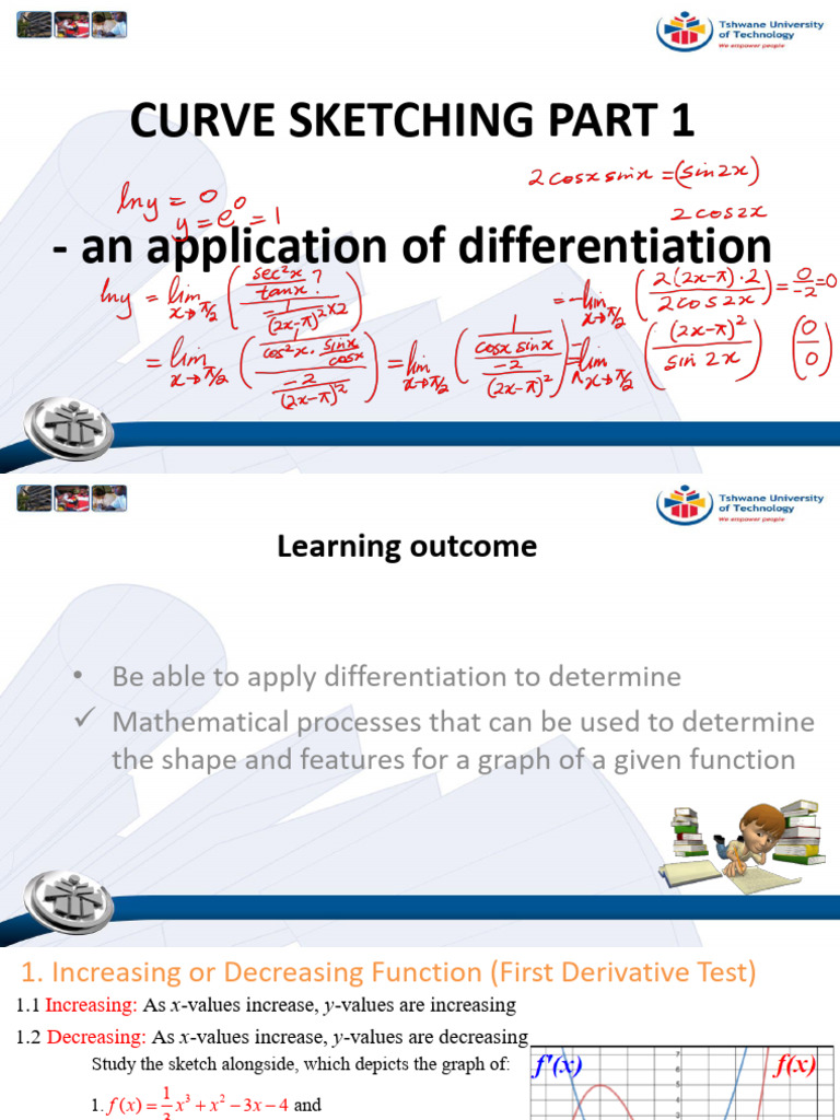 Derivative-Based Curve Sketching | PDF | Derivative | Function ...