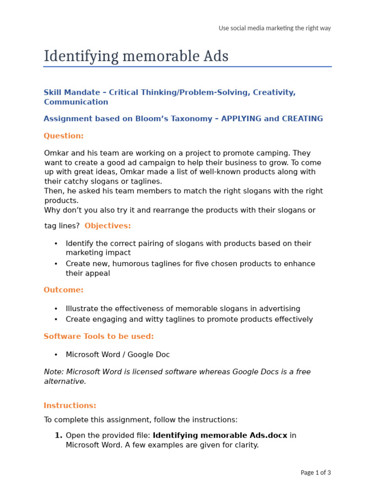 Identifying Memorable Ads | PDF | Promotion And Marketing Communications