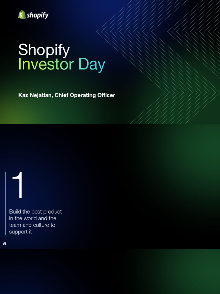 Operations We Are Building Shopify Responsibly Kaz Nejatian and Bobby Morrison | PDF | E ...