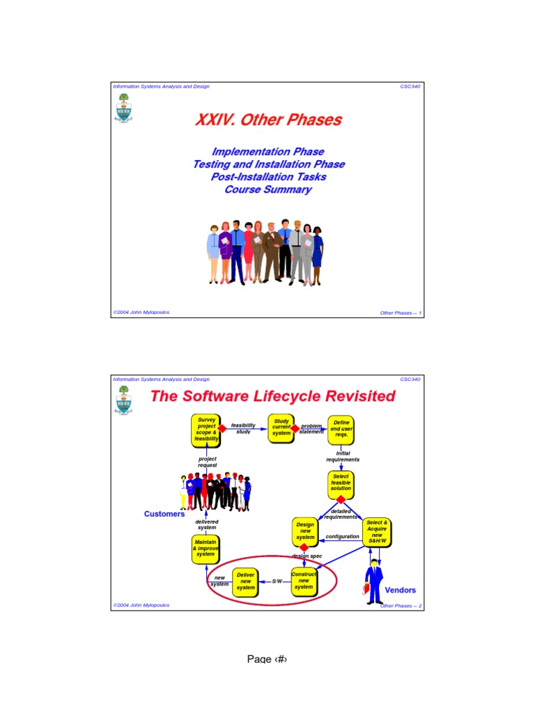 Information Systems Design Phases Overview | PDF | Software Testing ...