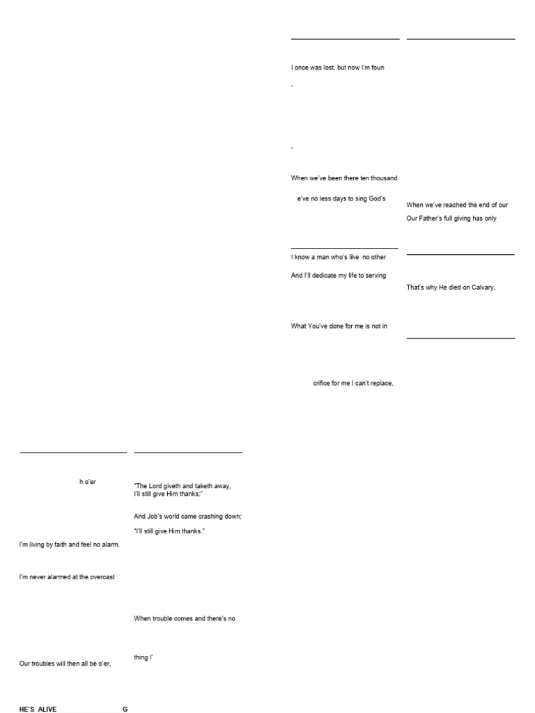 Third Exodus Assembly - Songs That Live | PDF | Jesus | Thou