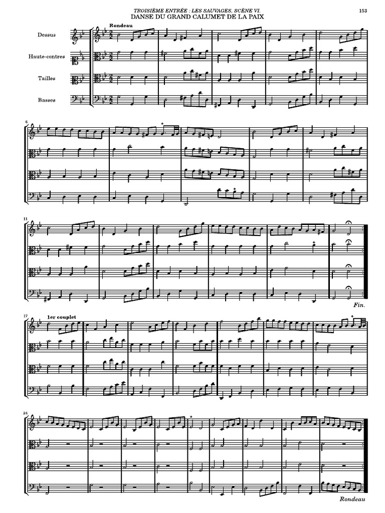 Partitur - Foret Paisibles - Version 1 | PDF