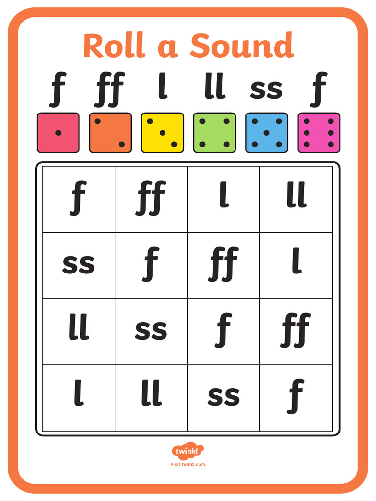 Roll A Sound Activity Mat Phase 2 F FF L LL SS | PDF