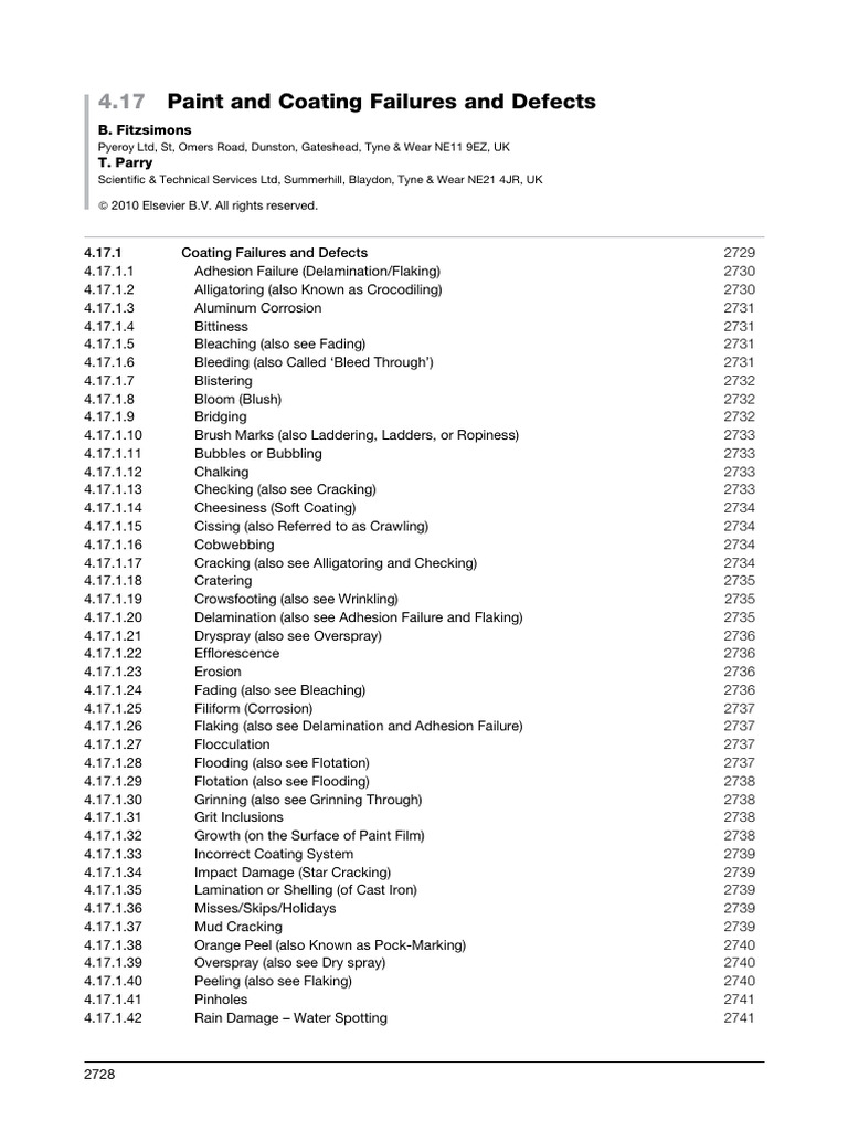 Paint and Coating Failures and Defects | PDF | Paint | Coating