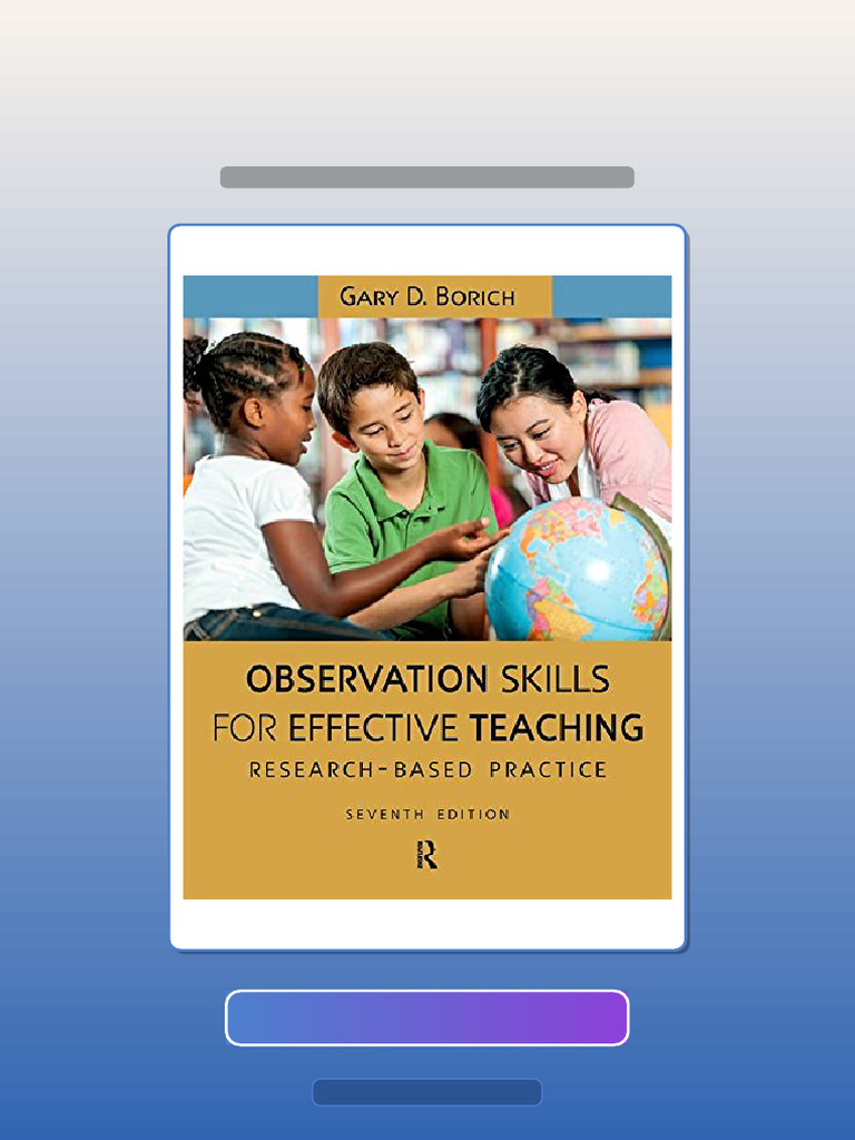 Authorized Observation Skills For Effective Teaching Research Based ...