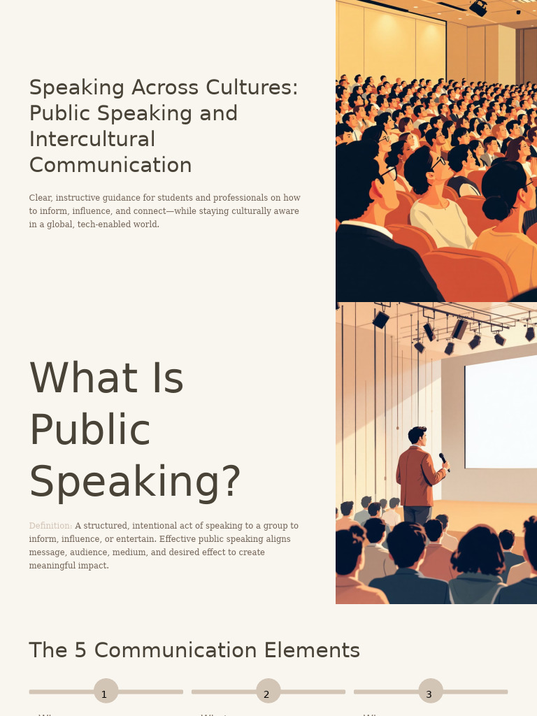 Speaking Across Cultures Public Speaking and Intercultural ...