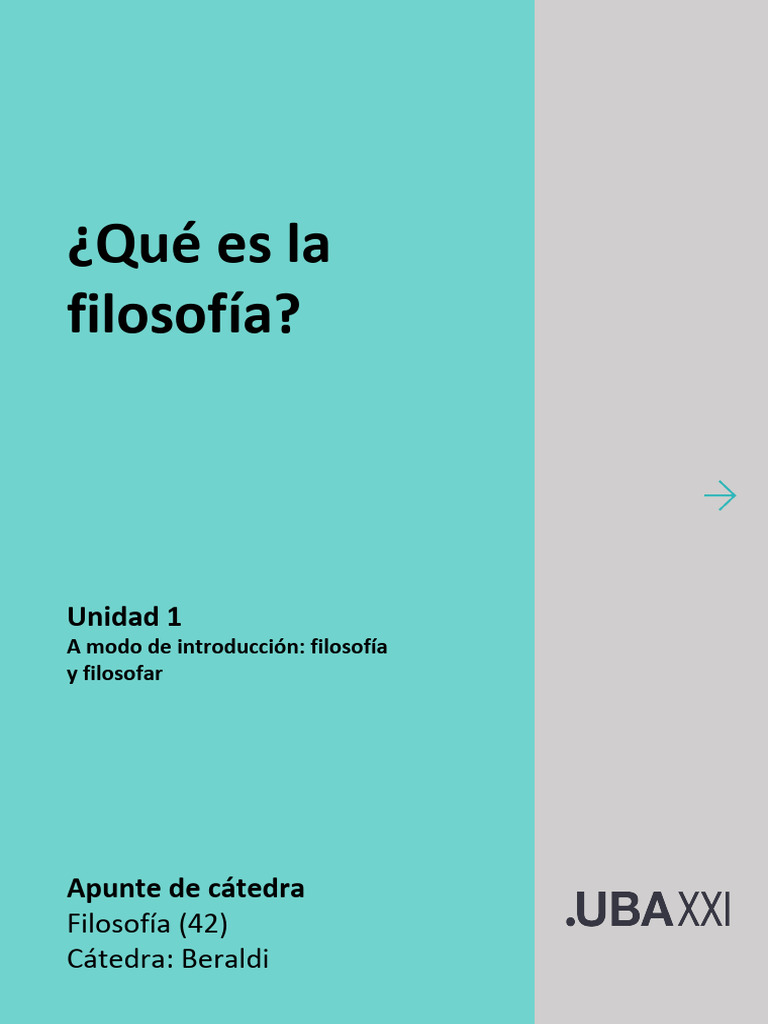 Unidad 1. Que Es La Filosofía - Editable 27-02-23 | PDF | Verdad ...