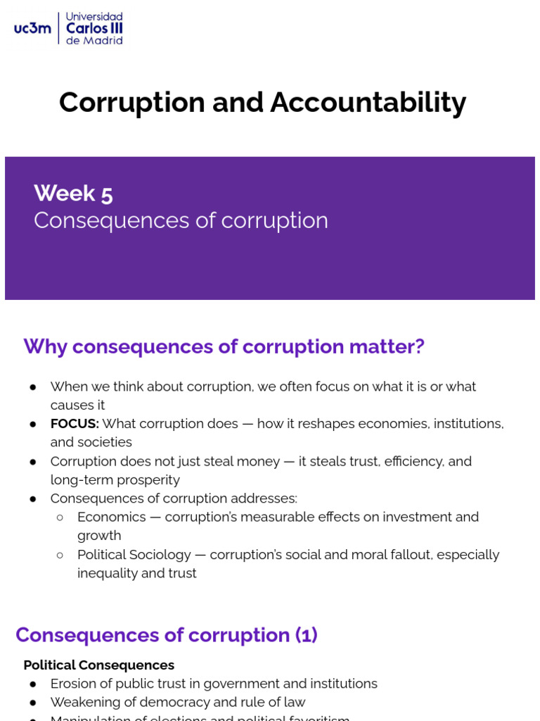 Impact of Corruption on Society and Economy | PDF | Corruption ...