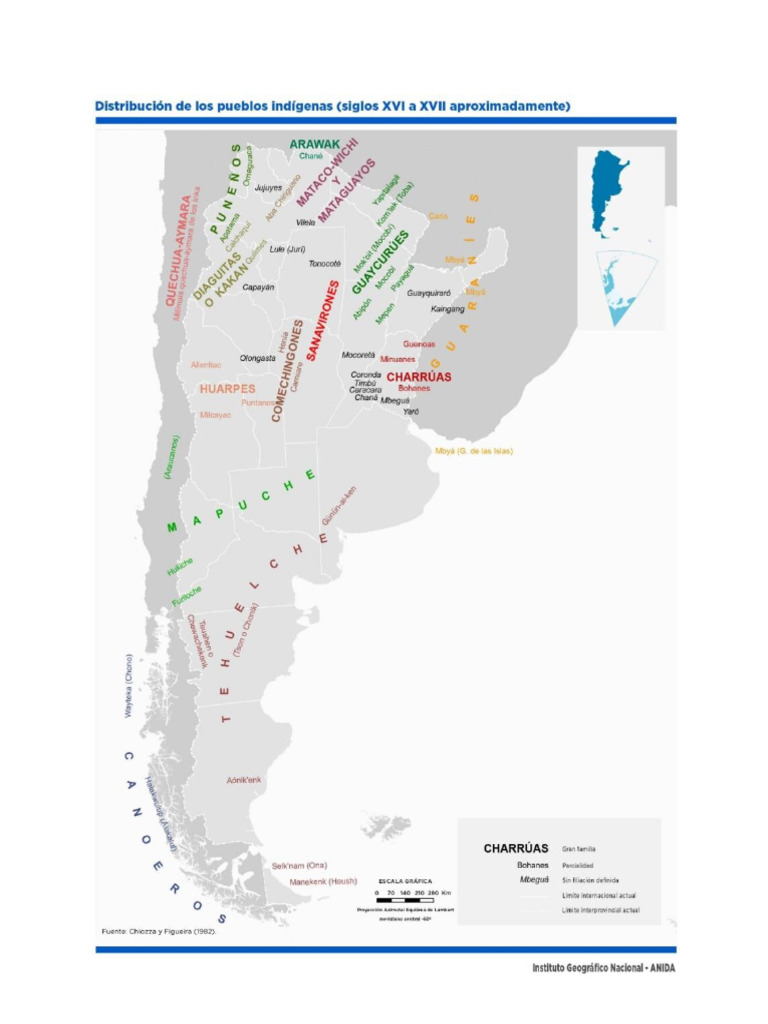 Mapa Pueblos Originarios | PDF