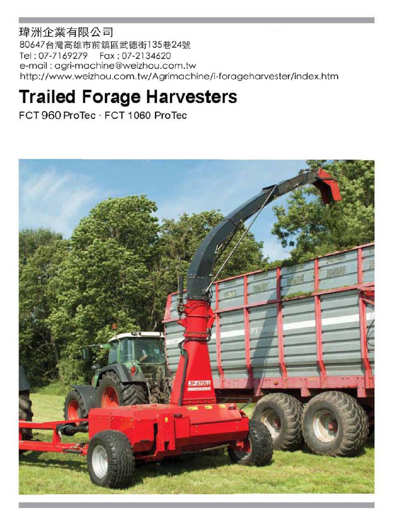 JF-STOLL Forage Harvester FCT 960 | PDF