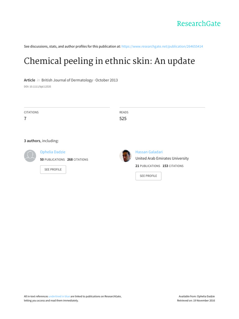 Chemical_peeling_in_ethnic_skin_An_update | PDF | Topical Medication ...