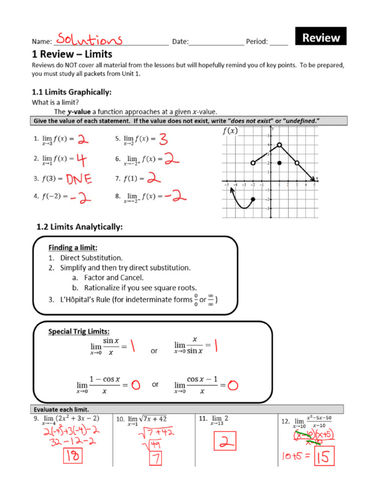 C Unit 1 Review Solutions | PDF
