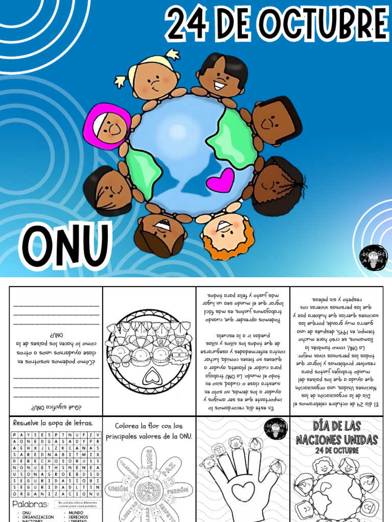 24 DE OCT - Día Mundial de La ONU | PDF | Naciones Unidas | Relaciones ...