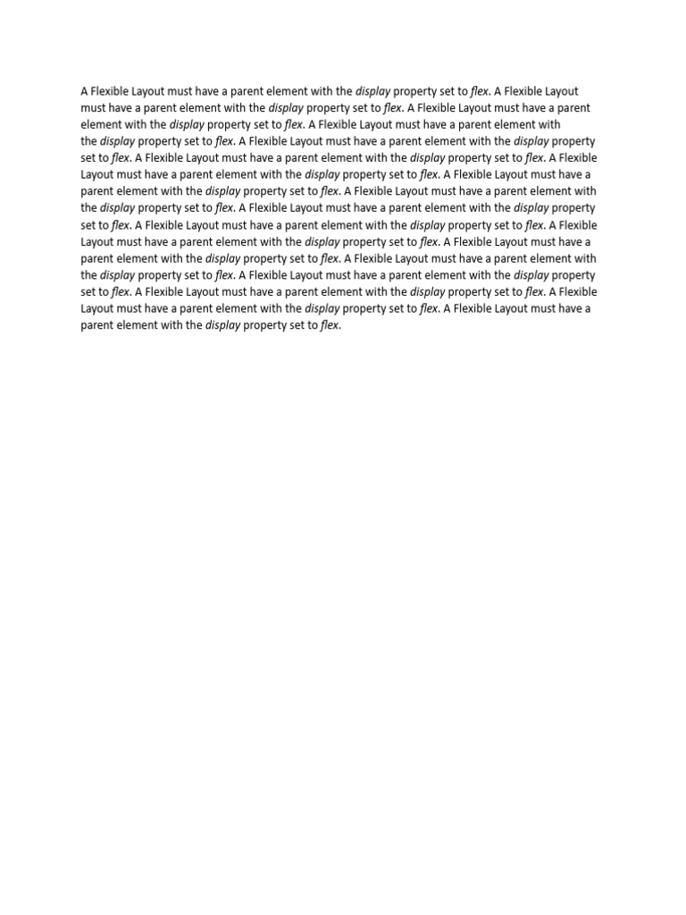 A Flexible Layout Element With The | PDF