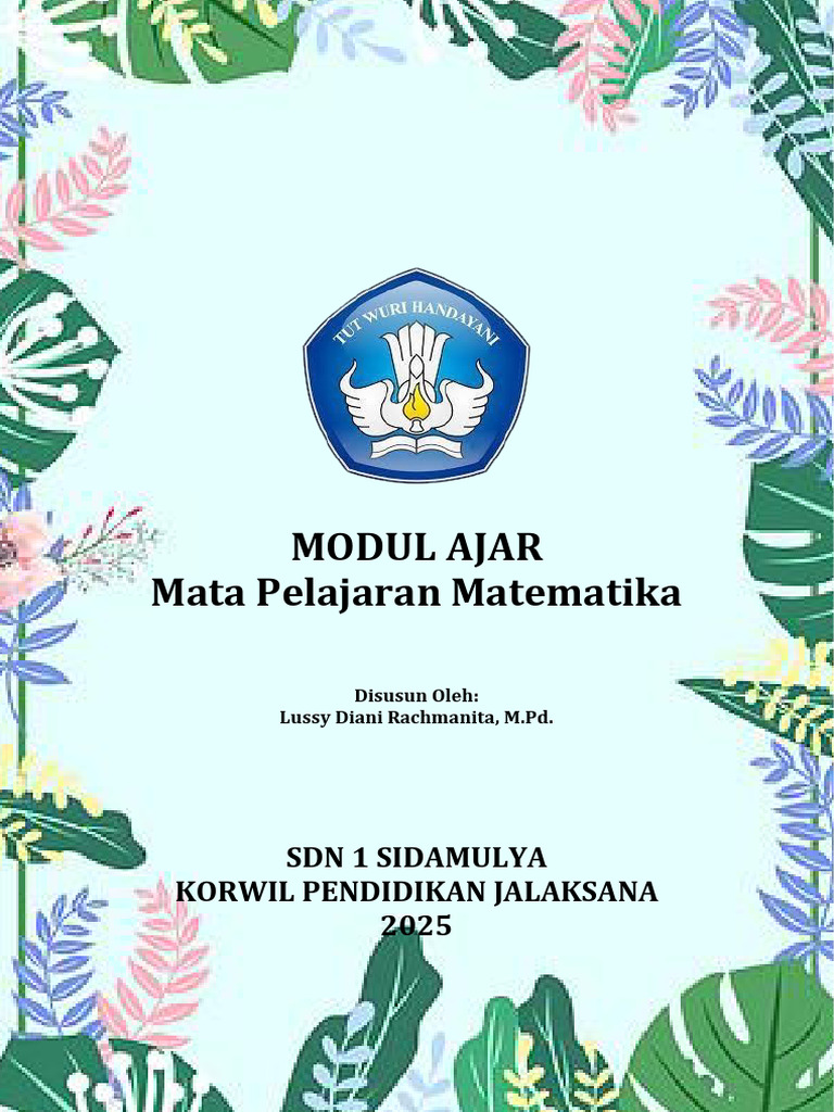 Modul Ajar Matematika Ojt 3 | PDF