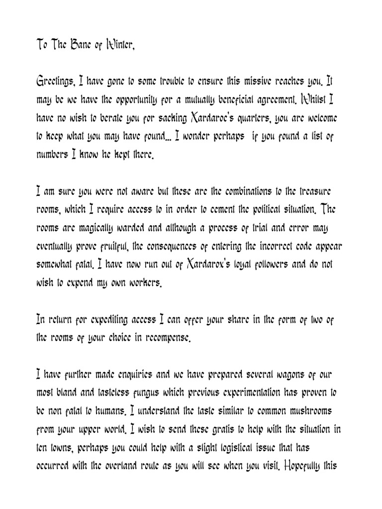 Muzgardt Letter | PDF