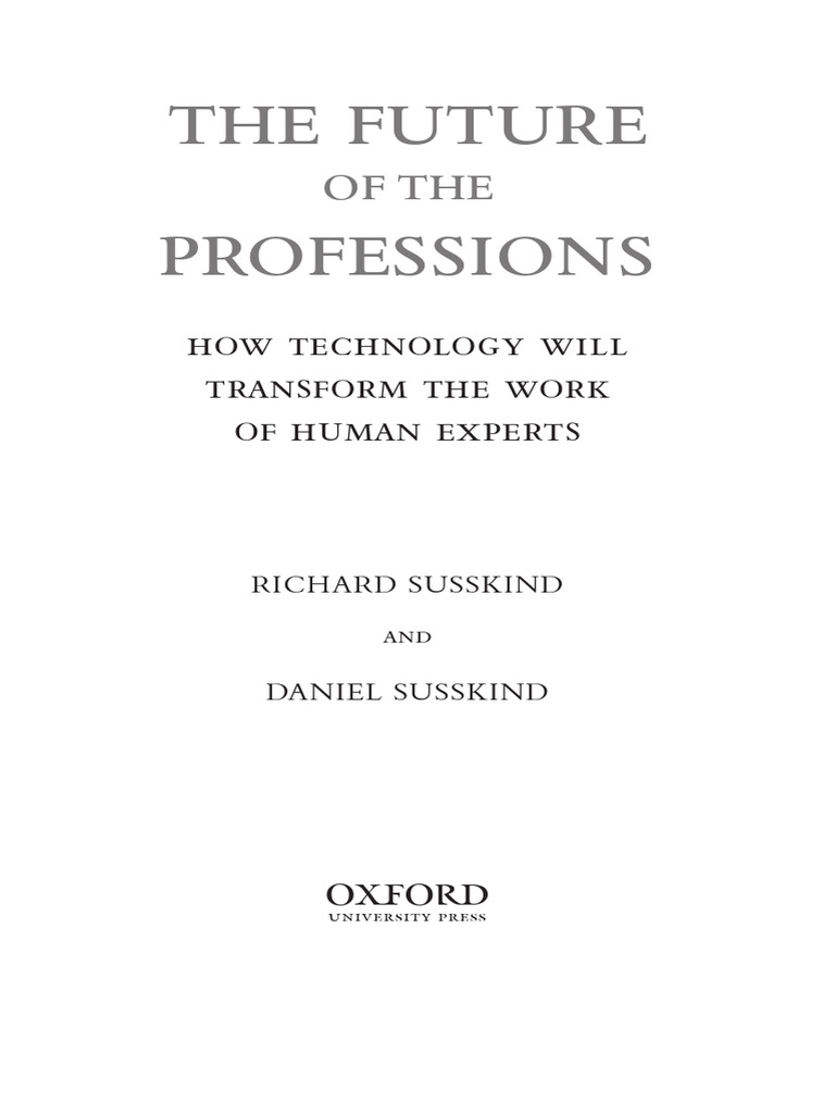 Future of Professions: Tech Impact | PDF