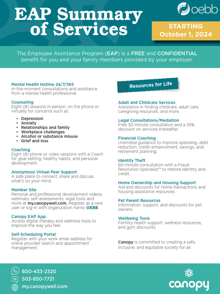 Comprehensive EAP Services Overview | PDF | Psychotherapy | Mental Health