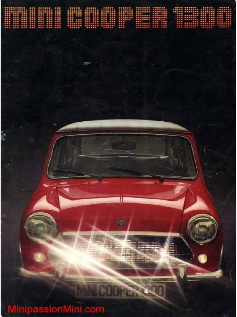 Authi Mini Cooper 1300 | PDF