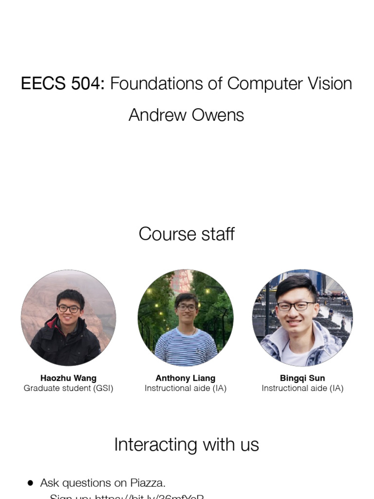 Lec1 Intro | PDF | Coordinate System | Visual Perception