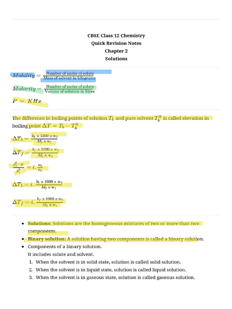 Chemistry Chapter 1 | PDF