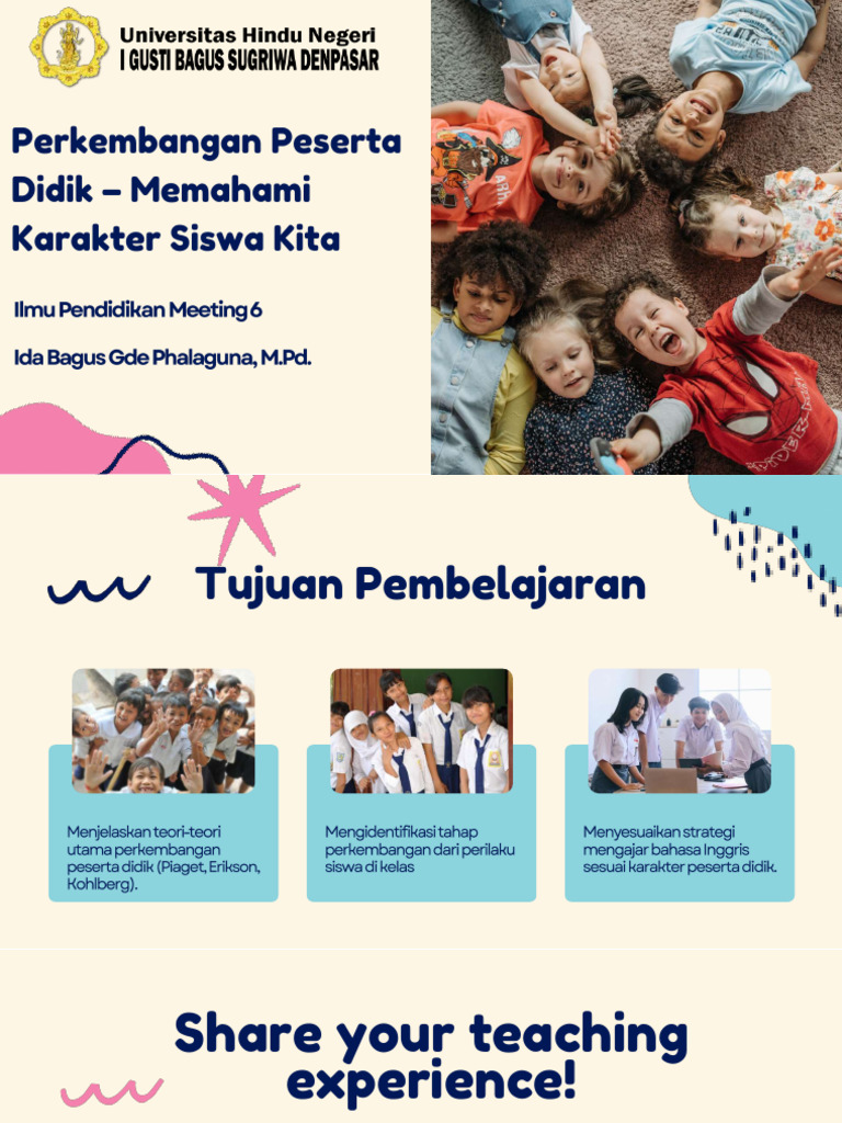 Ilmu Pendidikan Meeting 6 - Perkembangan Peserta Didik | PDF