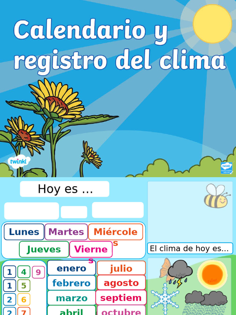 Calendario Interactivo Educación Parv | PDF