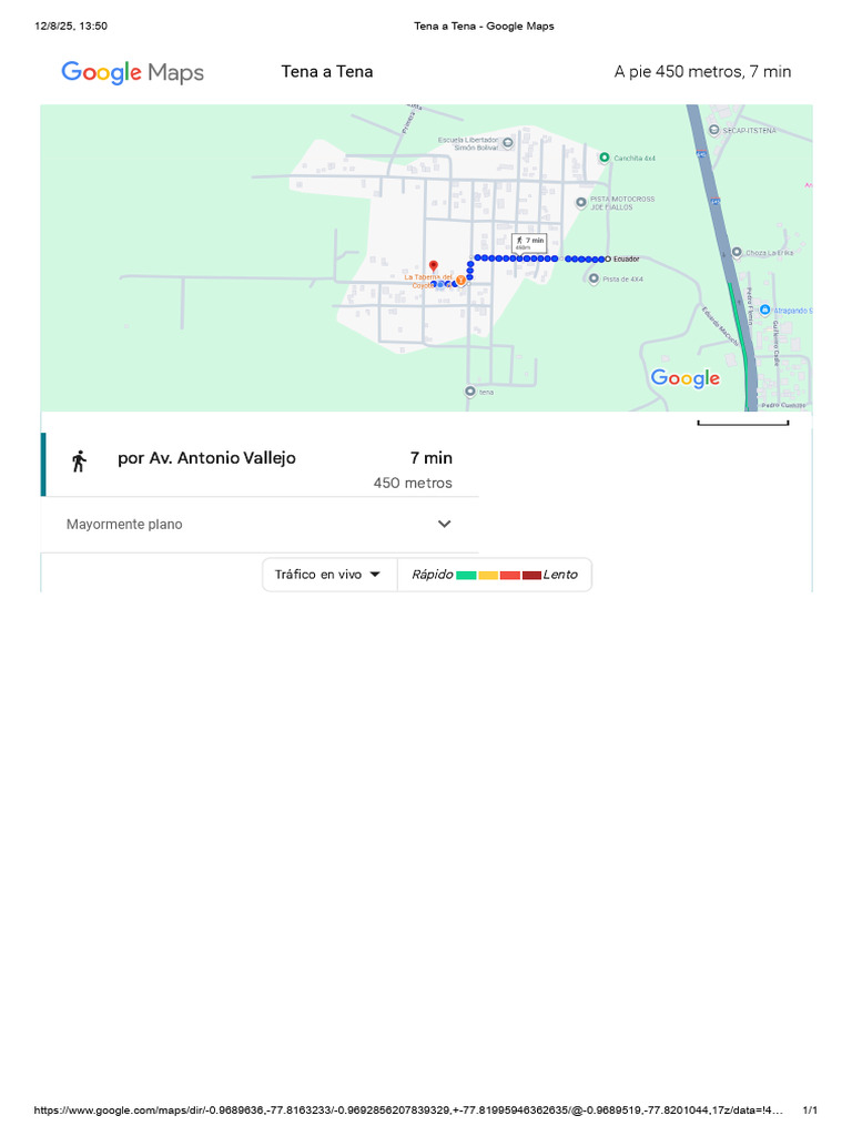 Tena A Tena - Google Maps | PDF