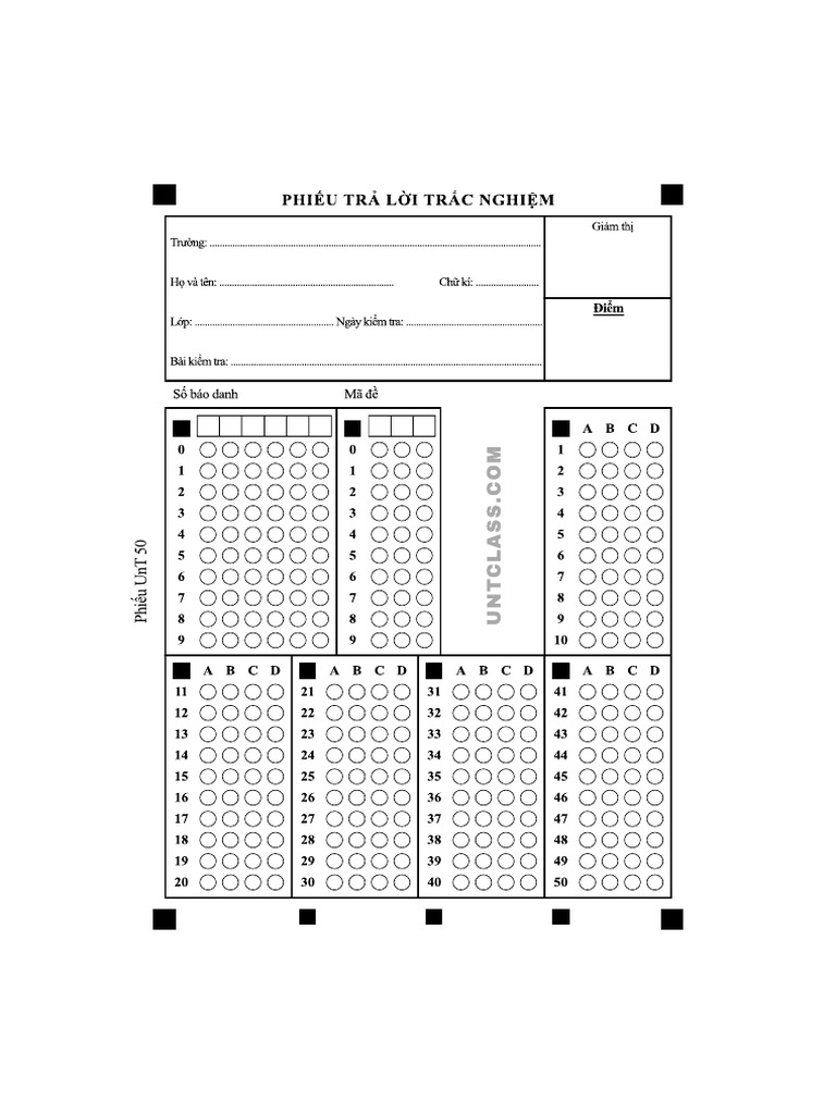UnT 50 - ABCD - 1 Form | PDF