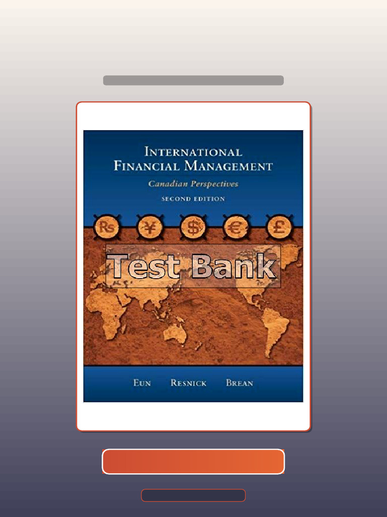 Complete International Financial Management Canadian Perspectives 2nd ...