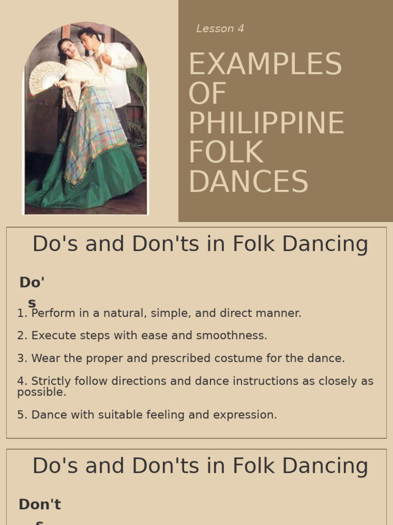 Philippine Folk Dance Guidelines | PDF | Dances
