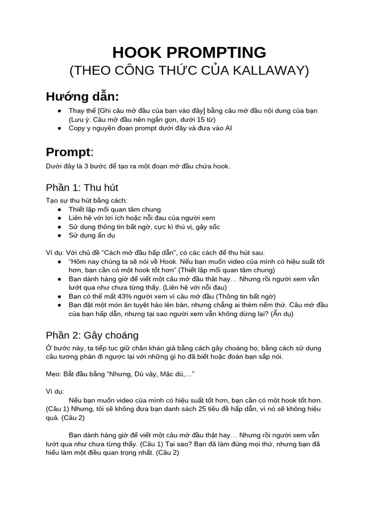 Hook Prompting | PDF