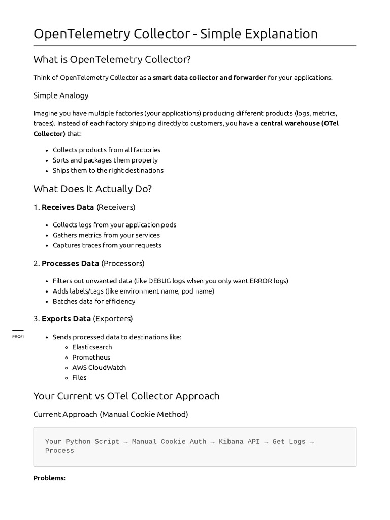 Otel Collector Explained | PDF | Http Cookie | Computing