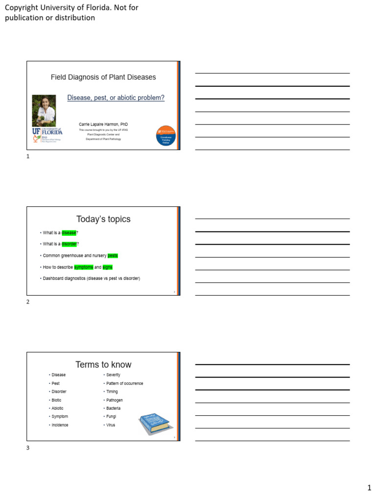 Lesson 2 Disease, Pest, or Abiotic Problem | PDF | Pest (Organism ...