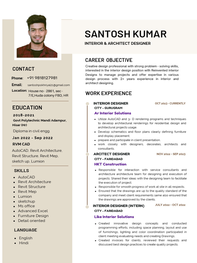 Santosh CV - 20241117 - 224249 - 0000 | PDF | Design | Innovation