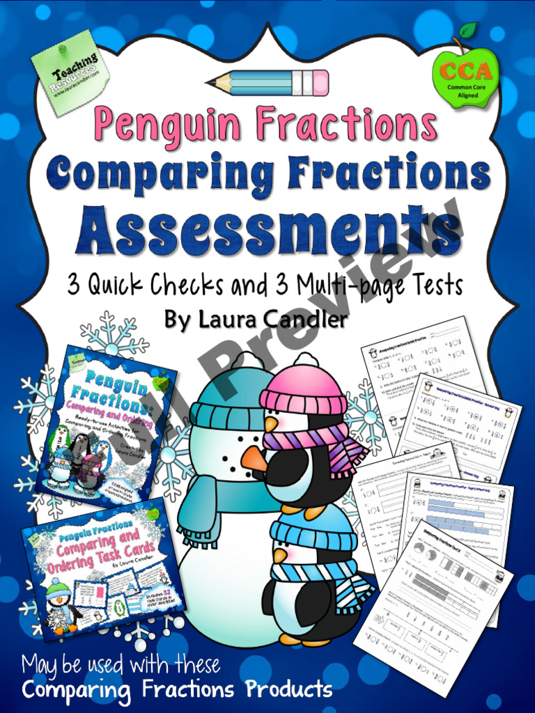 Comparing Fractions Assessments Guide | PDF