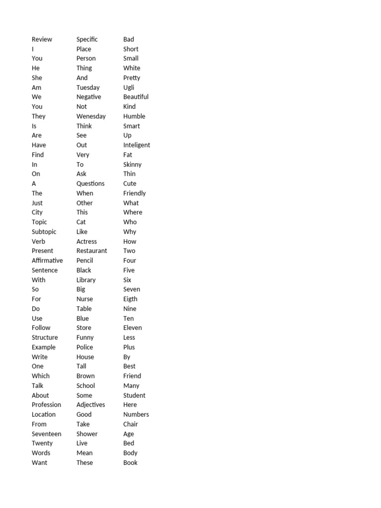 Andrea Usuga Martínez 9 - 1 Vocabulario | PDF