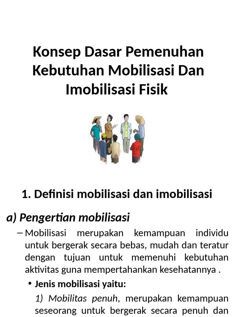 Konsep Dasar Mobilisasi | PDF