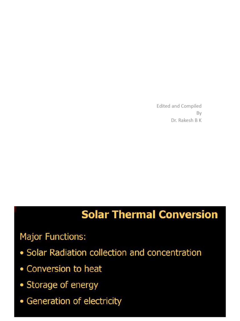 Solar Thermal Energy Storage Systems | PDF | Solar Energy | Heat Transfer